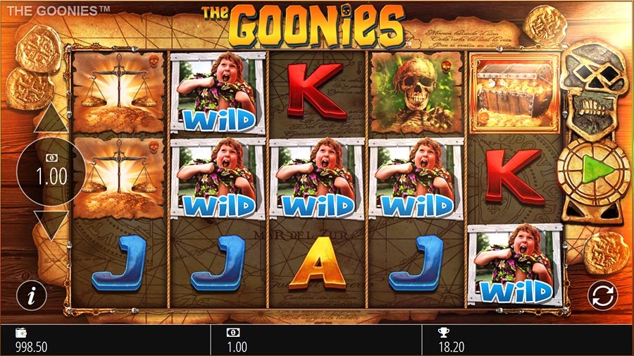 The Goonies Slot by BluePrint Gaming | Casino Flicks